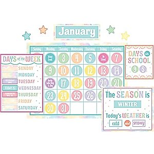 Teacher Created Resources Pastel Pop Calendar Bulletin Board