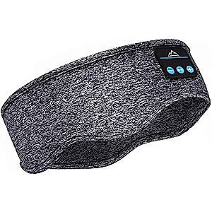 Sleep Headphones Bluetooth Sleeping Headband - Comfy Sleeping Headphones for Side Sleeper Elastic Music Sleep Band Cozy ASMR Wireless Eye Mask Christmas Gifts for Women Stocking Stuffers for Women Men