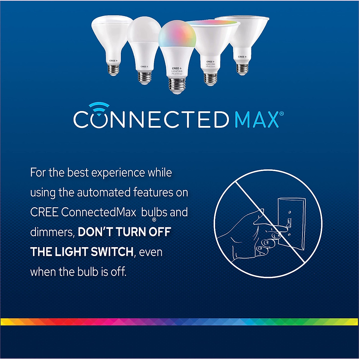 Cree Connected Max Smart Led Vintage Glass Filament Bulb B11 Candelabra 40W Tunable White, 2.4 Ghz, Works with Alexa and Google Home, No Hub Required, Bluetooth + WiFi, 1Pk (Cmb11-40W-Al-9Tw-Gl)