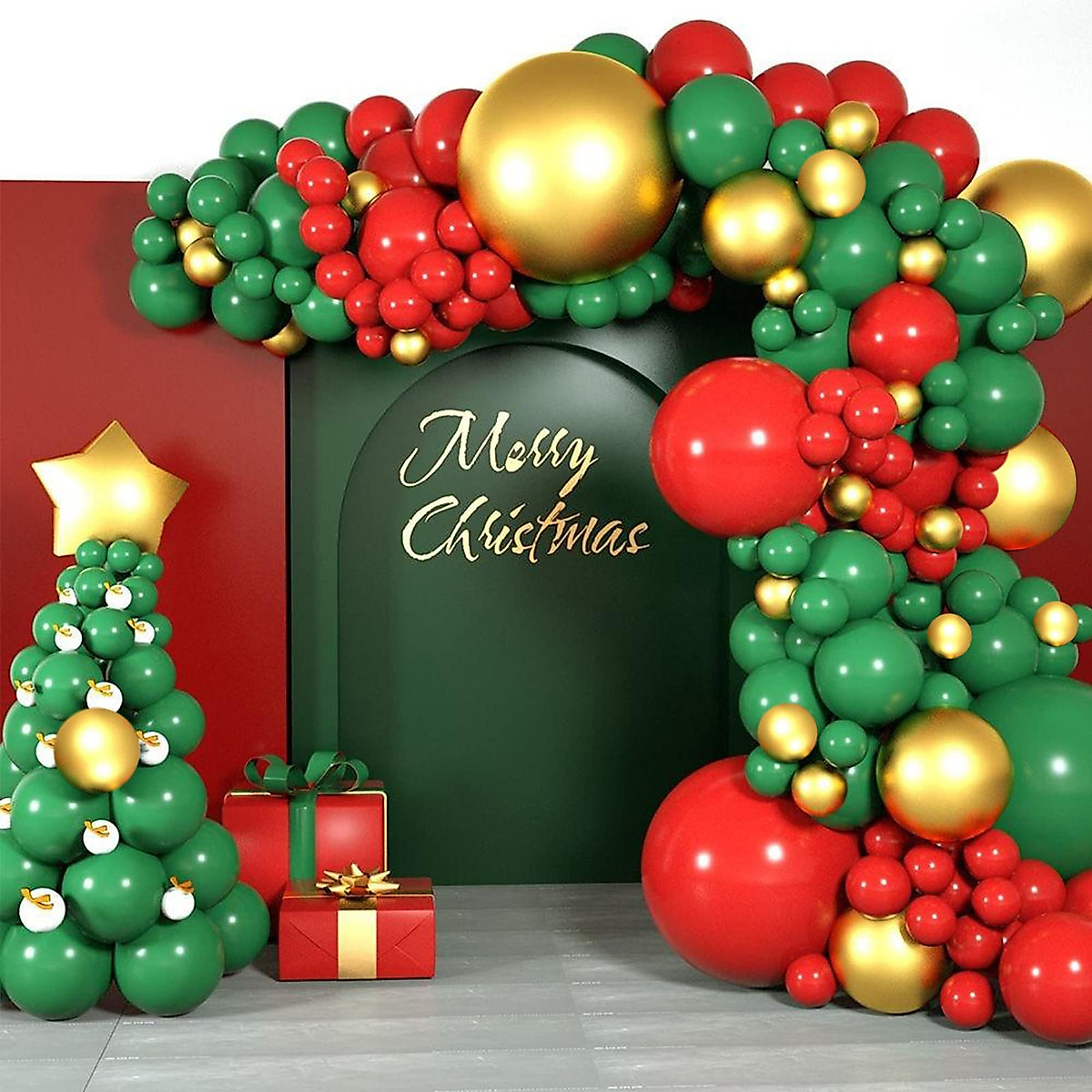 CANREVEL Metallic Gold Balloons - 100pcs Different Sizes 15/10/12/18 Inch Chrome Gold Latex Balloons Garland Arch Kit for Birthday Party Graduation Baby Shower Wedding Holiday Balloon Decoration