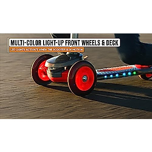 Razor Rollie DLX, 3-Wheel Light-Up Scooter for Younger Children, Seated and Stand-Up Riding Options