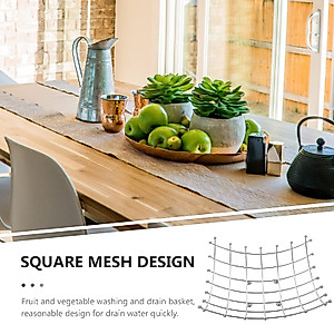 Wakauto Fruit Basket Bowl, Modern Countertop Wire Fruit Vegetable Basket Bowl Tray, Fruit Bowl Holder and Decorative Bowl Stand Perfect for Fruit, Vegetables, Snacks