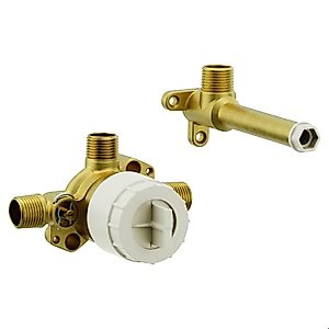 Moen WMV130CIS M-Pact Single Handle Wall Mount Filler High Flow Tub Faucet Rough-in Valve with CC/ICS Connections, or Unfinished