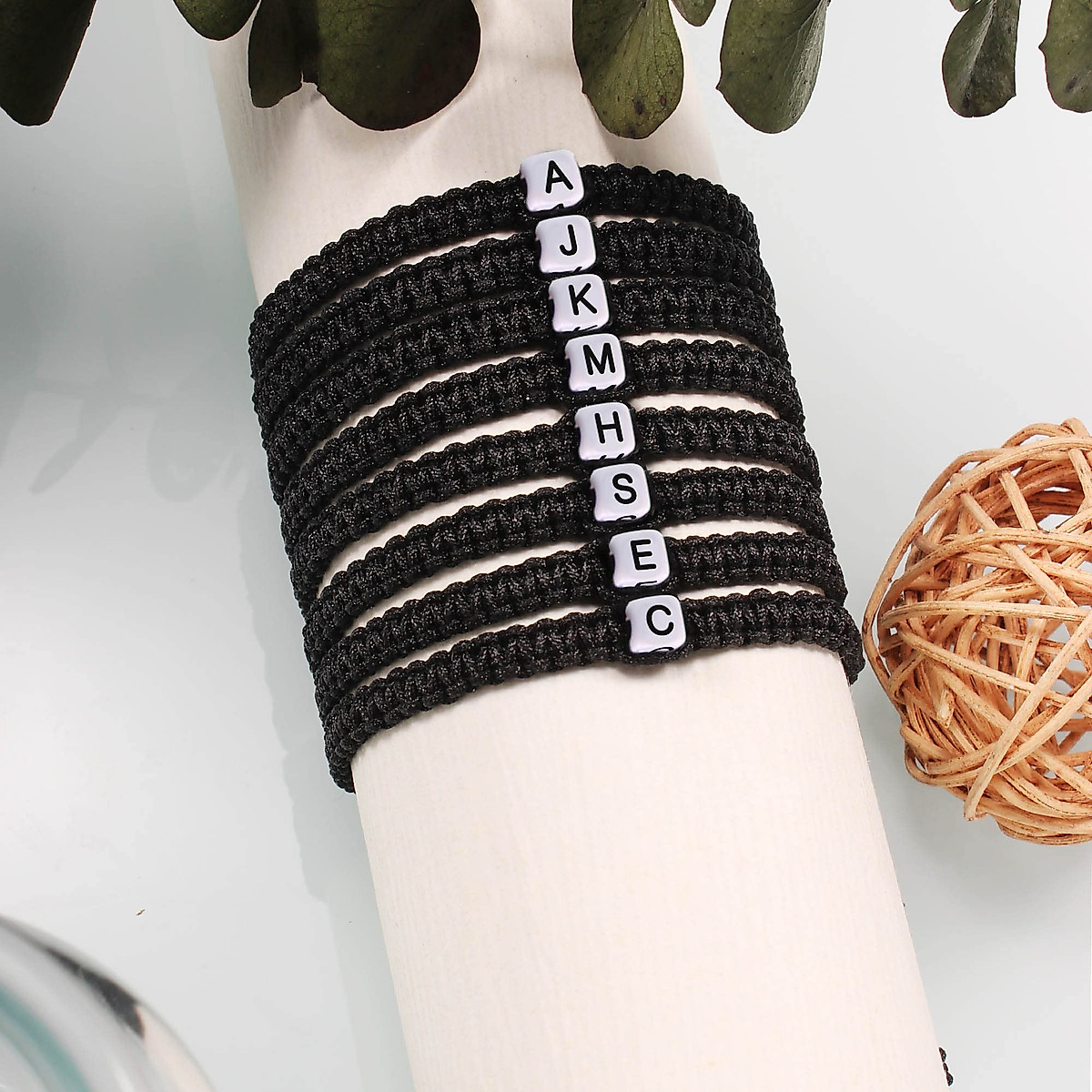 Btysun Bracelets for Her Initial C Charm Bracelet for Women Mothers Day Graduation Gifts for Her Wife Girlfriend Adjustable Woven Rope Birthday Jewelry