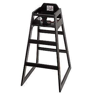 Stager Direct, Seating Ready-to-Assemble Restaurant Wood Bar Height High Chair, Baby Highchairs, Durable Dining Feeding Chair with Steps, High Chairs for Babies and Toddlers, (n 02)