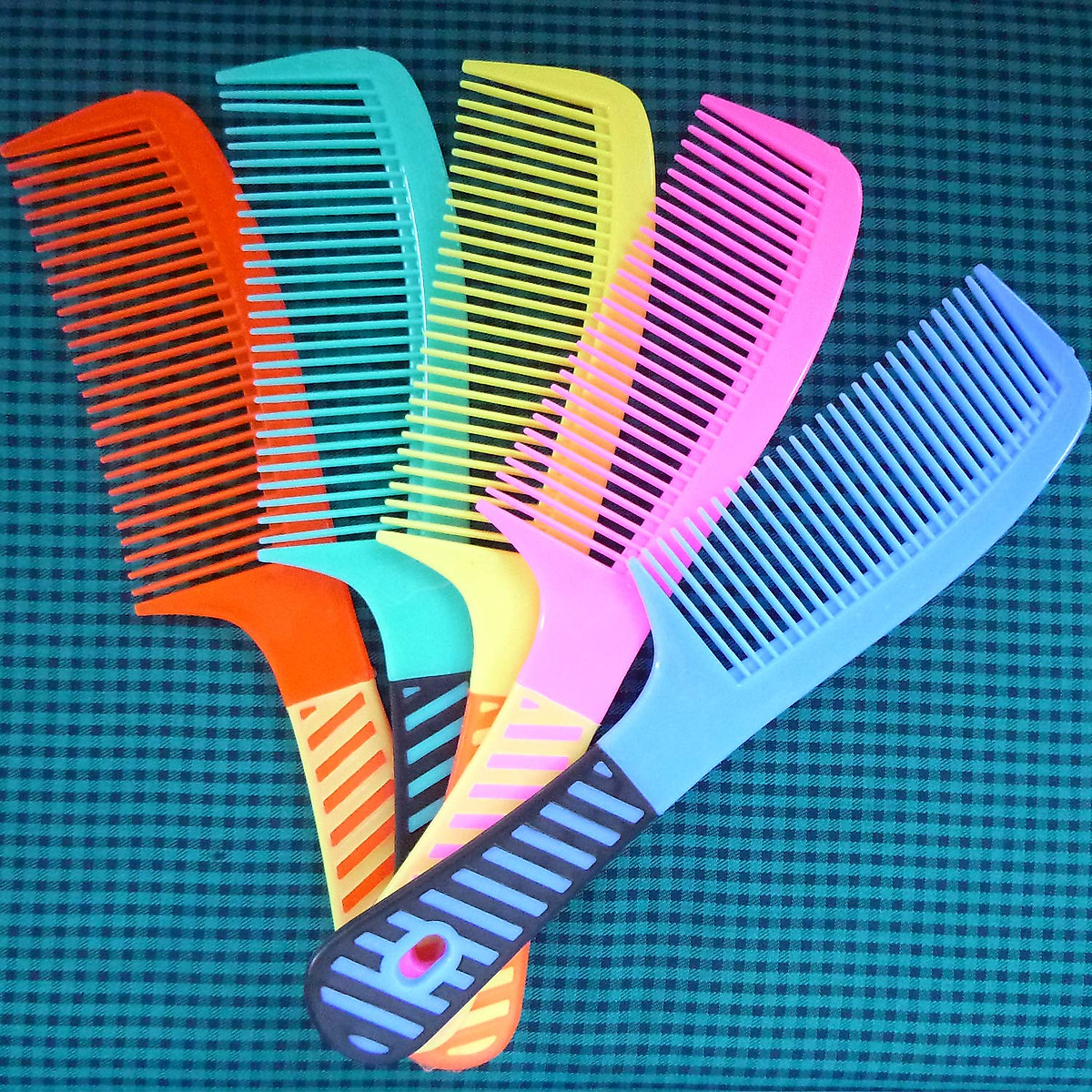 zYoung 5 Pcs Combs for Women, Tooth Comb Set, Styling Essentials Round Comb with Handle