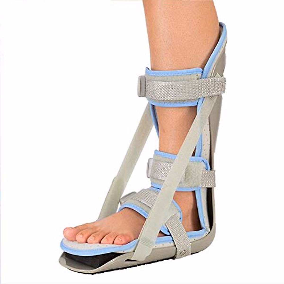 Drop Foot Brace Orthosis Plantar Fasciitis Posterior Night Splint - Adjustable Ankle Foot Orthosis Support - for Sprains Tendonitis Post-Op Cast Support and Injury Protection