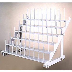 Embroidex Free Standing with Legs & Wall Mountable 60 Spool Thread & Cone Stand/Rack for Sewing & Embroidery Machine