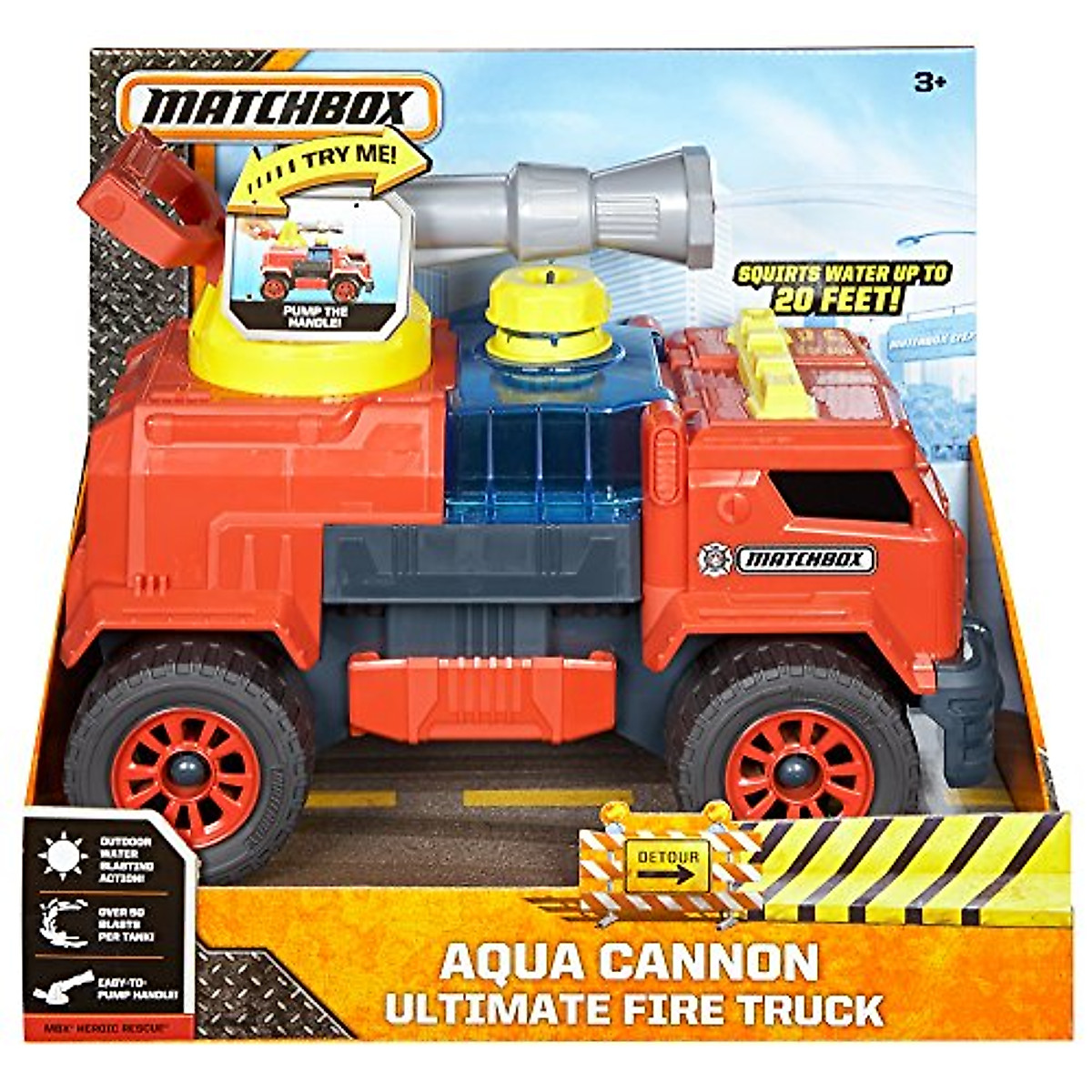 Matchbox Aqua Cannon Fire Truck Rig