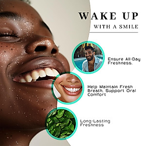 Vanman's - Oral Mouth Care Kit with Powder Toothpaste (2.5 Ounce) and Two Oral Rinse Mouthwash (8 Ounce) - Aloe, Mint Remineralizing Mouthwash and Tooth Powder with Coconut Charcoal, Egg Shell Powder