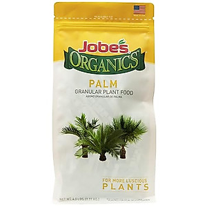 Jobe’s Organics Granular Fertilizer, Organic Fertilizer for Palm Trees and Plants, 4 lbs Bag
