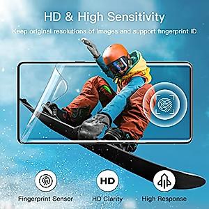 JETech Screen Protector for Google Pixel 7 Pro with Camera Lens Protector, Flexible TPU Film, Fingerprint ID Compatible, HD Clear, Easy Install, 2-Pack Each