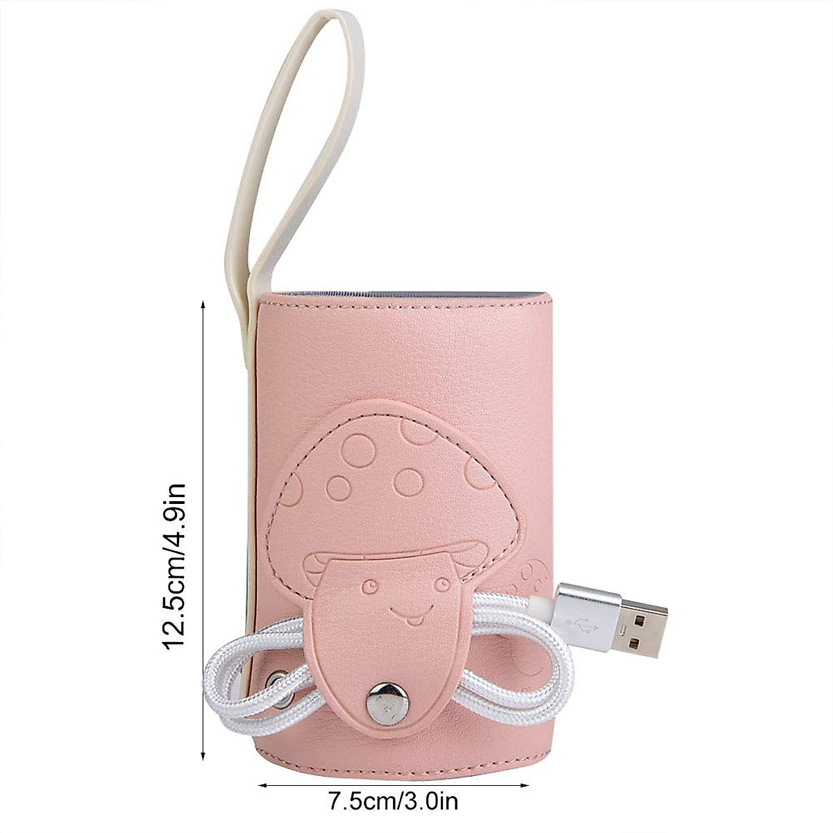 Milk Storage Insulation Thermostat, USB Baby Bottle Warmer Baby Bottle Heat Insulated Cover Car Travel Milk Bottle Warmer Intelligent for Home Outside()