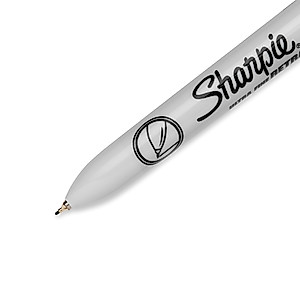 Sharpie Retractable Permanent Markers, Ultra Fine Point, Black, 3 Count