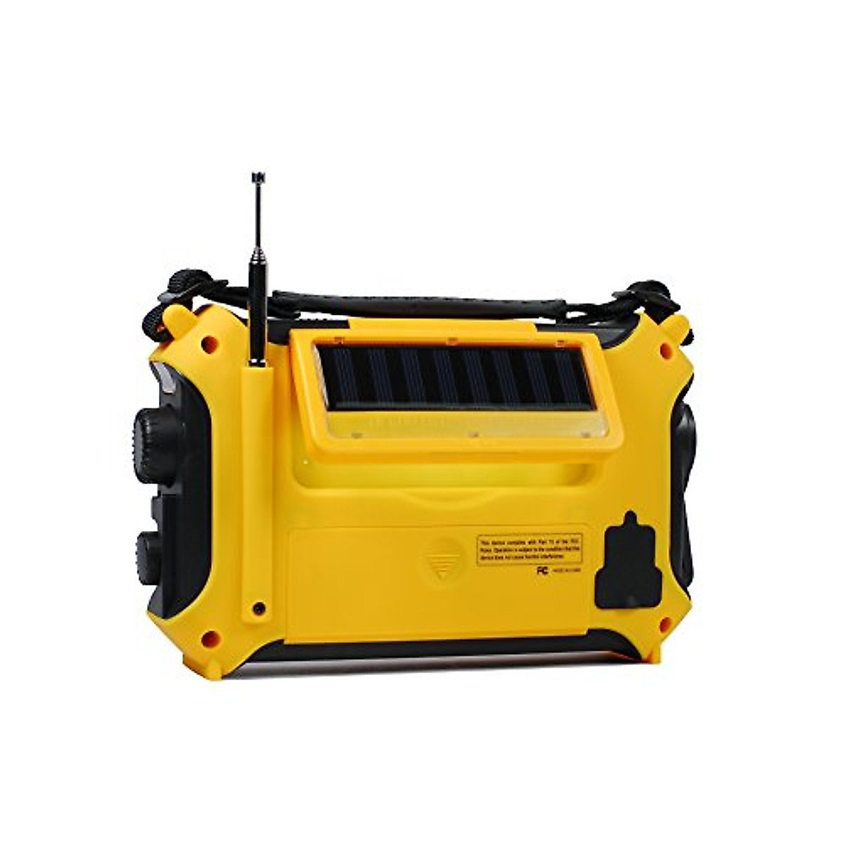 Kaito KA500 5-way Powered Solar Power,Dynamo Crank, Wind Up Emergency AM/FM/SW/NOAA Weather Alert Radio with Flashlight,Reading Lamp and Cellphone Charger, Yellow