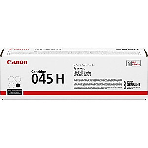 Canon 045 High Capacity Black Cartridge with Standard Capacity Cyan, Magenta and Yellow Cartridge Set LBP610 and Color imageCLASS MF630C Printers