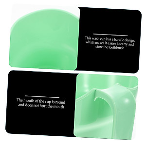 Water Organizer Nursery Drinking Tooth Cups with Brushing Basin Wash Cleaning Washing Handle Storage Elderly Light Bathing Bedridden Toothbrush Bathroom Vanity