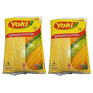 MAGFLERUM Pre-Cooked Flaked Corn Flour - 17.64 Oz (Pack of 2) | Farinha de Milho em Flocos Pré-Cozida - 500g_AB