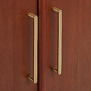 Signature Hardware 953364-36-RUMB-8 Novak 36" Free Standing Single Vanity Set with Mahogany Cabinet, Vanity Top and Rectangular Undermount Vitreous China Sink - 8" Faucet Holes