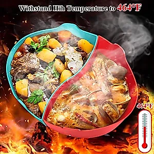 Slow Cooker Liners Compatible for Crock Pot 6 QT, Easyjoy for Crock Pot Liners For 6 Quart Oval Slow Cookers, Reusable Silicone Slow Cooker Liner For Crock Pot Divider Insert, Dishwasher Safe BPA Free