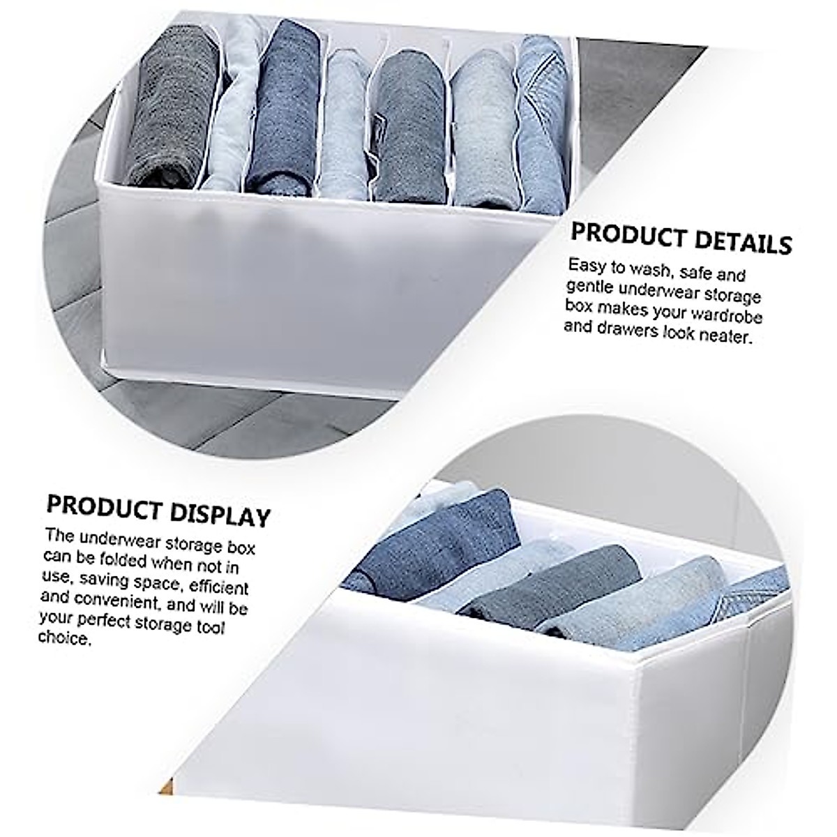 Foldable Cabinet Organizer 1pc Underwear Storage Box House Socks Vanity Drawer Storage Box Closet Drawers Bra Storage Closet Storage Box Home Storage Box Sock Storage Organizer