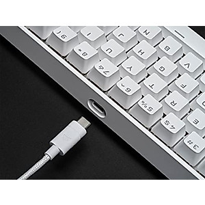 Corsair - K65 RGB Mini Wired 60% Mechanical, CH-9194114-NA, Cherry MX Speed Linear Switch Gaming Keyboard with PBT Double-Shot Keycaps - White (Renewed)