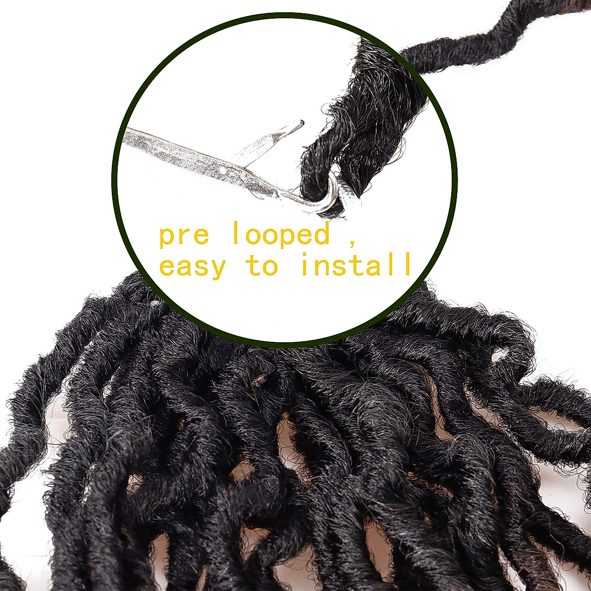 14 Inch Goddess Faux locs Crochet Hair 6 Packs/Lot Soft Gypsy Locs Wavy Crochet Braids Dreadlocks 3 Tone Curly Wavy Twist Braiding Hair Extensions African Roots Braid（#1B/99j/530)