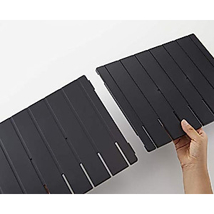 Yamazaki Handbag Home Purse Bag Divider Shelf | Plastic | Closet Organizer, One Size, Black