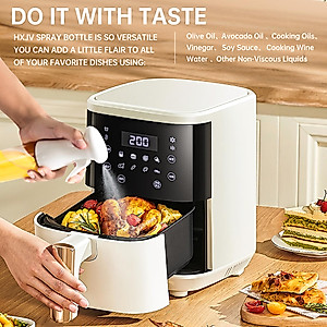 Oil Sprayer for Cooking, Kitchen Gadgets Olive Oil Sprayer, 250ml Oil Spray Bottles for Kitchen Air Fryer Accessories, Continuous Oil Mister Spray Bottle, Olive Oil Dispenser for Baking, Bbq