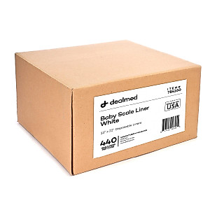 Dealmed Baby Scale Liner, Disposable 13" x 22" Sheets, Made in The USA (White, Case of 440)
