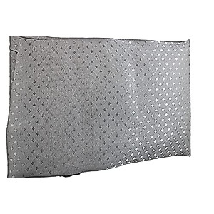 Fabric Sink Skirt Diamond Mosaic Stitch Platinum Silver Grey