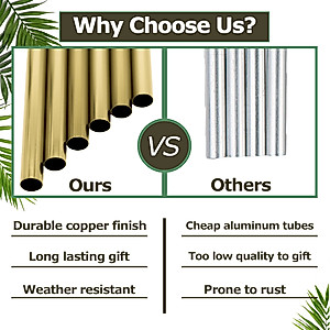 LUXULLAN 32'' Rustic Gold Wind chimes outdoor clearance, Windchimes in memory of a loved one, condolences gift for loss, sympathy memorial wind chimes for outside