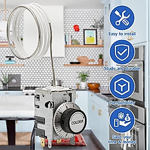 Temperature Control Kit 077B6856, Compatible with TRUE Refrigerators OEM GDM-05, GDM-06, GEM-05, TBB-1, TBB-4, TDD-1, TPP-60, TSSU-60, TSSU-48, TSSU-72, TUC-27, TUC-36, TUC-44, HTCR-01