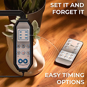 Everlasting Comfort Grow Lights for Indoor Plants Full Spectrum - Plant Lights for Indoor Growing (4 Lamps), 3-18 Hour Timer, Adjustable 63" Tripod, LED Grow Lights, Plant Light for Seed Starting