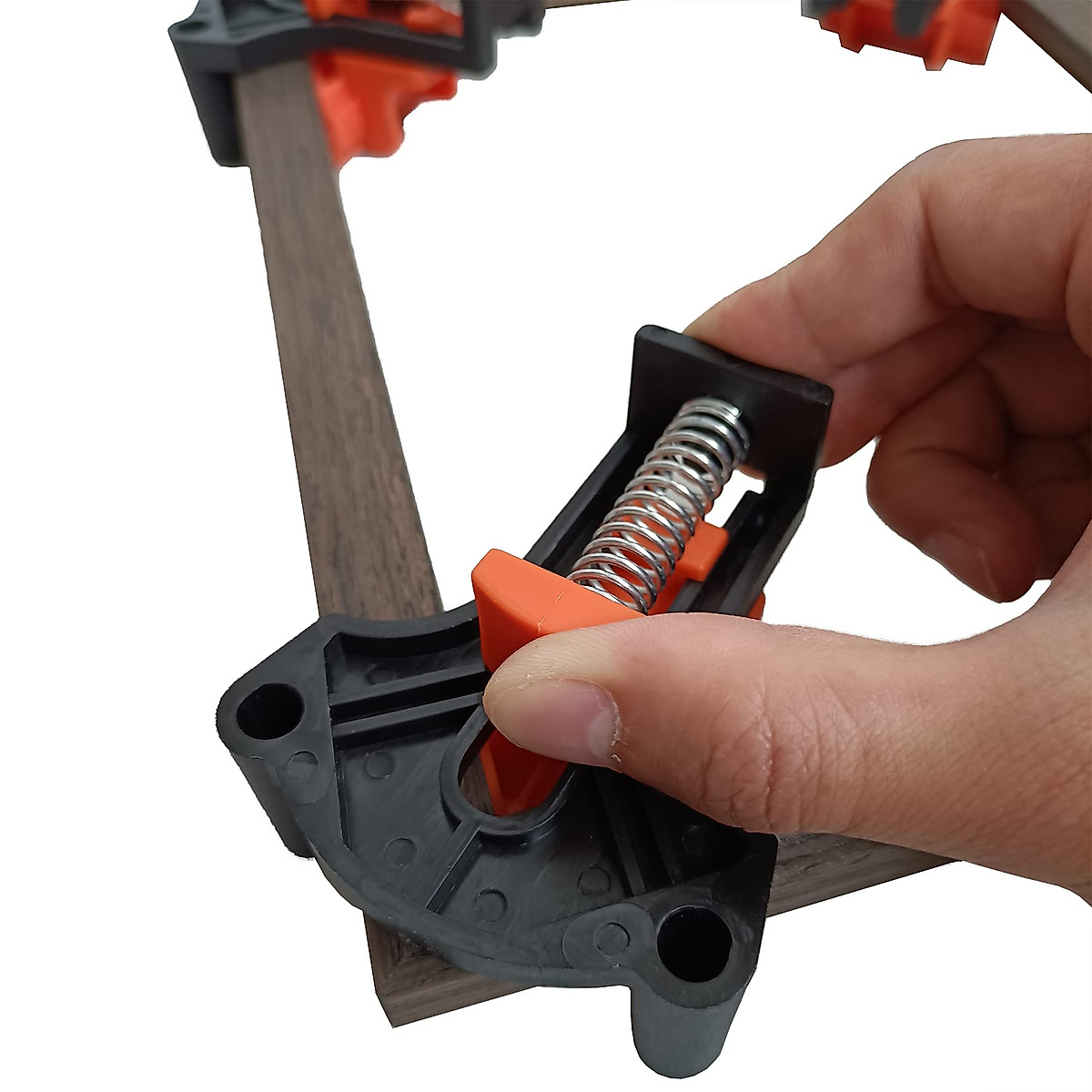 NOAMOO Corner Clamps For Woodworking Set Of 4 Adjustable 60/90/120 Degree Right Angle Clamps Tools Clip Fixer Welding, Drilling, Making Cabinets, Photo Framing