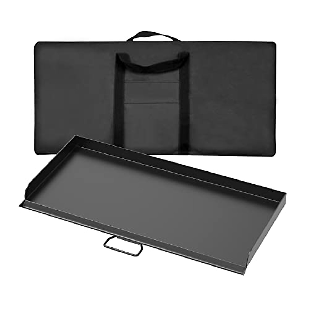 Professional Flat Top Steel Griddle for Camp Chef,Accessories for Camp Chef GB90D, TB90LW, TB90, TB90LWG, TB90LWG15, SPG90B, CCH3 Model Stoves,16'' x 38'' Griddle with Carry Bag