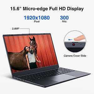 BiTECOOL 15.6-inch Windows 11 Laptop, 12GB RAM, 256GB NVMe SSD, up to 2100MB/S, FHD IPS Display ...