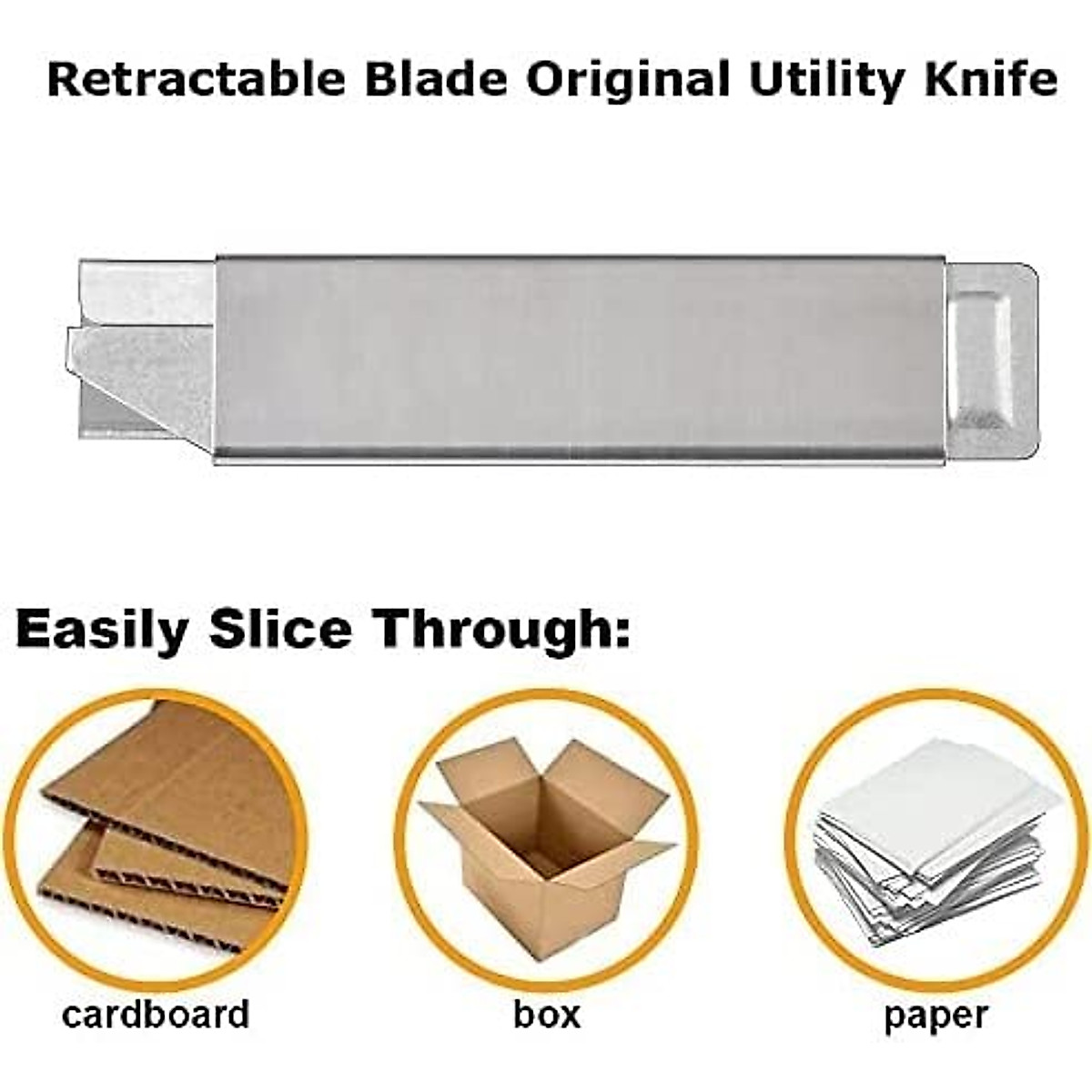 Box Cutter Razor Blades. Utility Knife. Retractable Razor Knife Set. Single Edge Razor Blade Box Cutter. Retractable Cardboard Cutter. Metal Body Utility Knife.