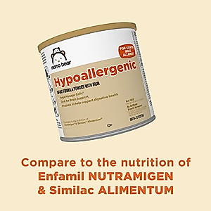 Amazon Brand - Mama Bear Hypoallergenic Infant Formula Powder with Iron, Non-GMO, 1.24 pound (Pack of 1)