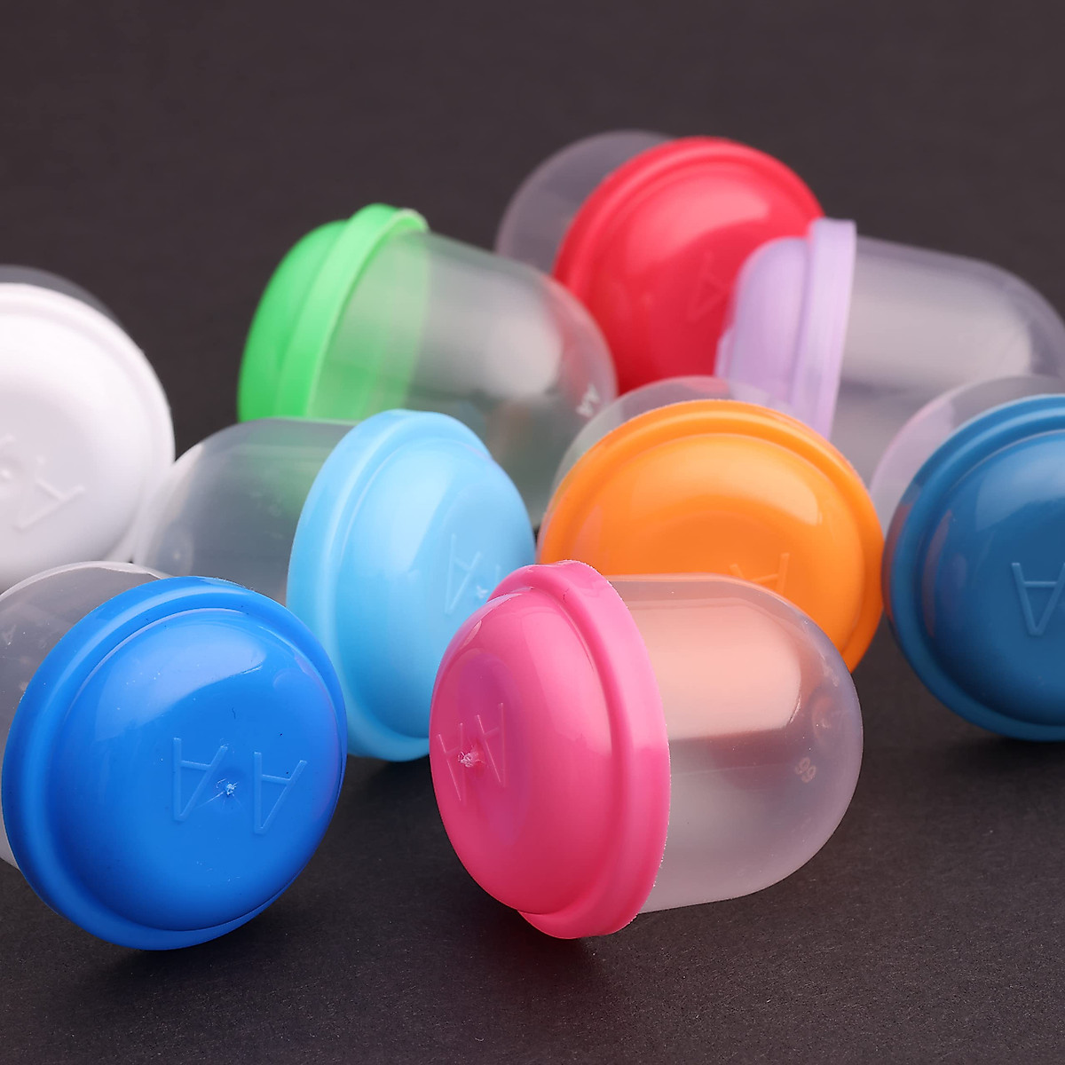 Capsule Vending Machine Translucent Acorn Capsules Empty 500 pcs 1.1 inch - Gumball Machine Capsules Bulk Party Favors Containers - Easter Basket Stuffers Gifts Pinata Stuffers DIY Craft Supplies