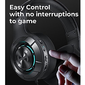 HECATE by Edifier G30 II Wired Gaming Headset, 7.1 Virtual Surround Sound Gaming Headphones with Detachable Noise Cancelling Microphone for PC/MAC/PS4/PS5, RGB Lighting