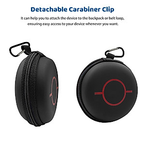 Dobewingdelou Carrying Case for GO Plus + 2023 with Hand Strap and Carabiner Clip Hard Travel Protective Portable Storage Cover Shockproof Accessories Black