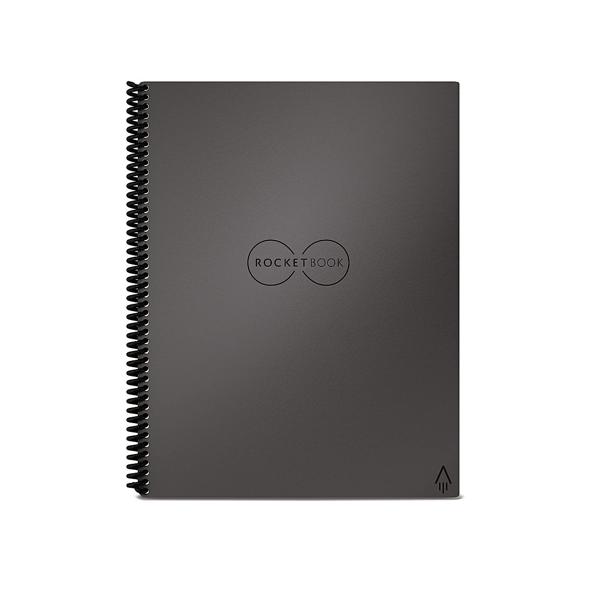 Rocketbook Core Smart Notebook, Medium/College Rule, Gray Cover, (16) 11 x 8.5 Sheets