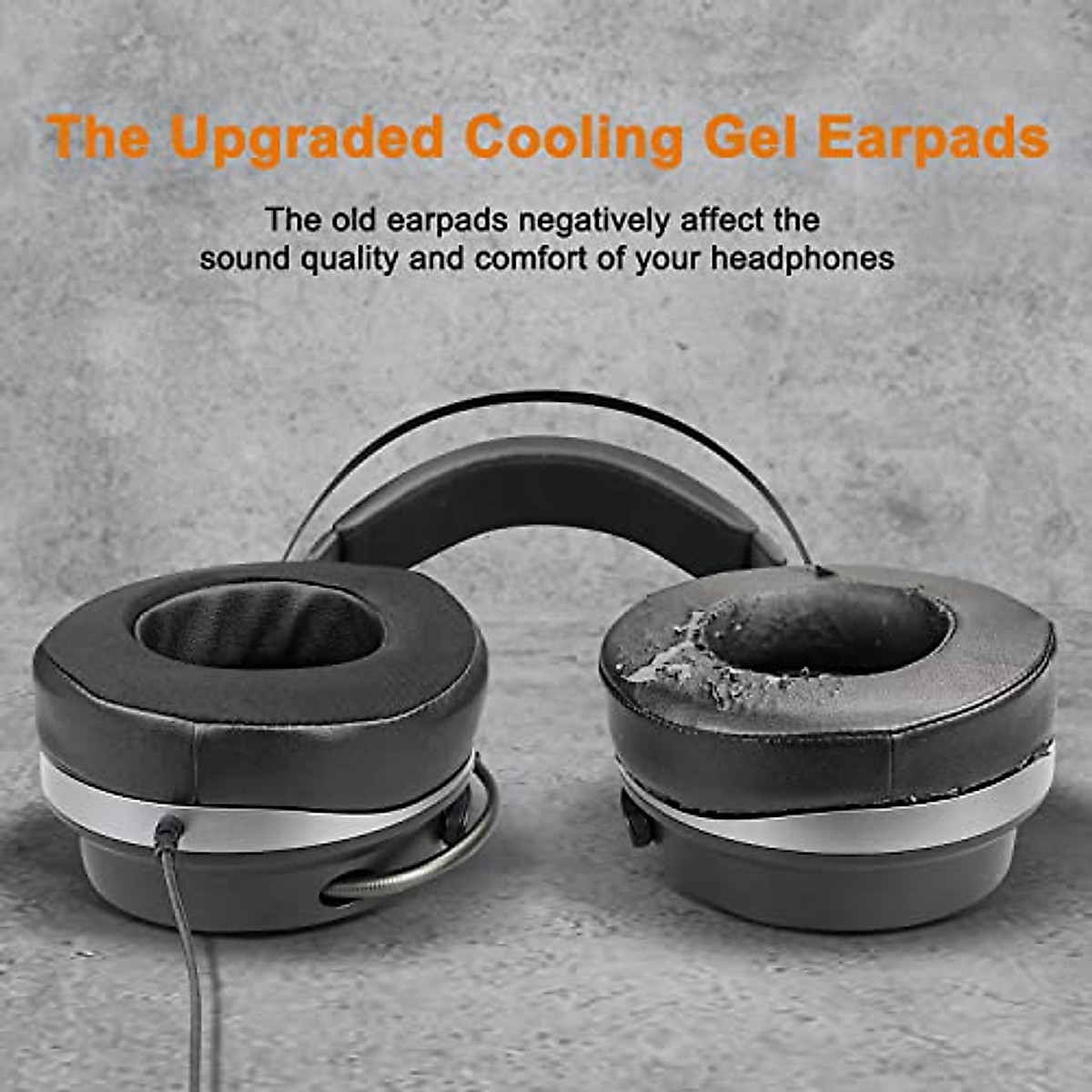 SOULWIT Cooling Gel Earpads Replacement for Razer Thresher Ultimate/Dolby 7.1/Xbox One/Tournament Edition Gaming Headset/Headphones, Ear Pads Cushions with High-Density Foam