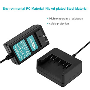 Creabest 18-Volt Lithium-Ion Battery Charger for Bosch BAT609 BAT622 BAT620 BAT609G BAT618 BAT618G BAT619 BAT619G BAT610G Slide-in Style Battery