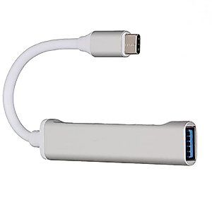 USB C Hub,4 in 1 High Speed USB Docking Station,USB Splitter with with 4 USB Port,USB Extender,Compatible for USB C Laptops/Phones/Keyboard/Printer/Tablet(Silver)
