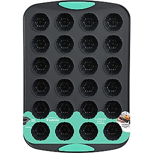 Trudeau Bakeware Cupcake Pan, 24-Count, Mint