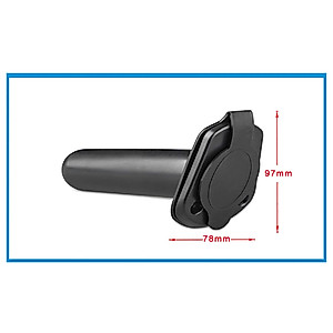 L-SHISM Hardware Nylon Fishing Tackle Accessory Tool Fishing Rod Rack Holder Tackle with Cap Cover Gasket for Kayak Boat Canoe 38mm for Marine Boat (Color : 1pcs)