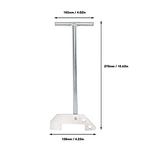 Eurollar Garbage Disposal Wrench, Stainless Steel Tool Effective Kitchen Sink Unjamming, Clog Removal Repair Tool, for Repair, Maintenance, Kitchen