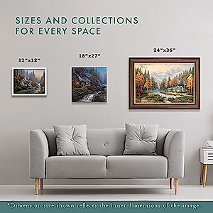 Thomas Kinkade Mickey and Minnie in Ireland 8" x 10" Gallery Wrapped Canvas Art | Frameless Room Wall Art | Certificate of Authenticity Included